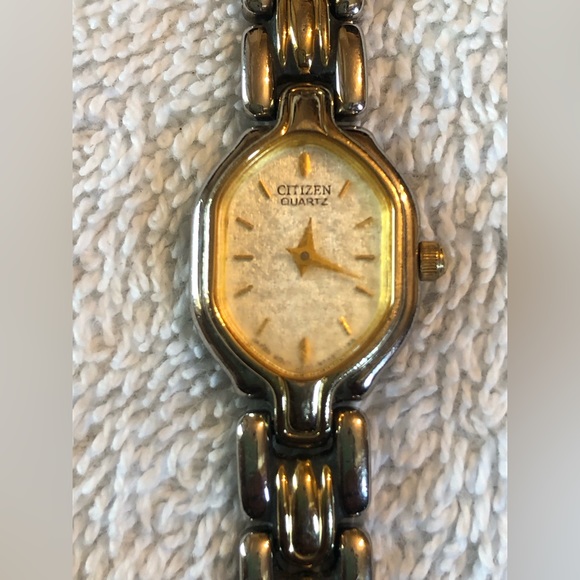 Citizen | Accessories | Citizen Watch Women Gold Plated Rectangle ...